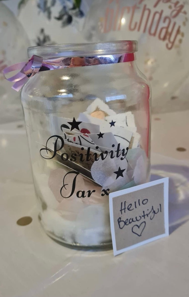 Positivity Jar – labels by Jade